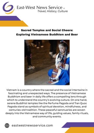 Vietnamese Buddhism and Beer: Where Tradition Meets Social Culture | PDF