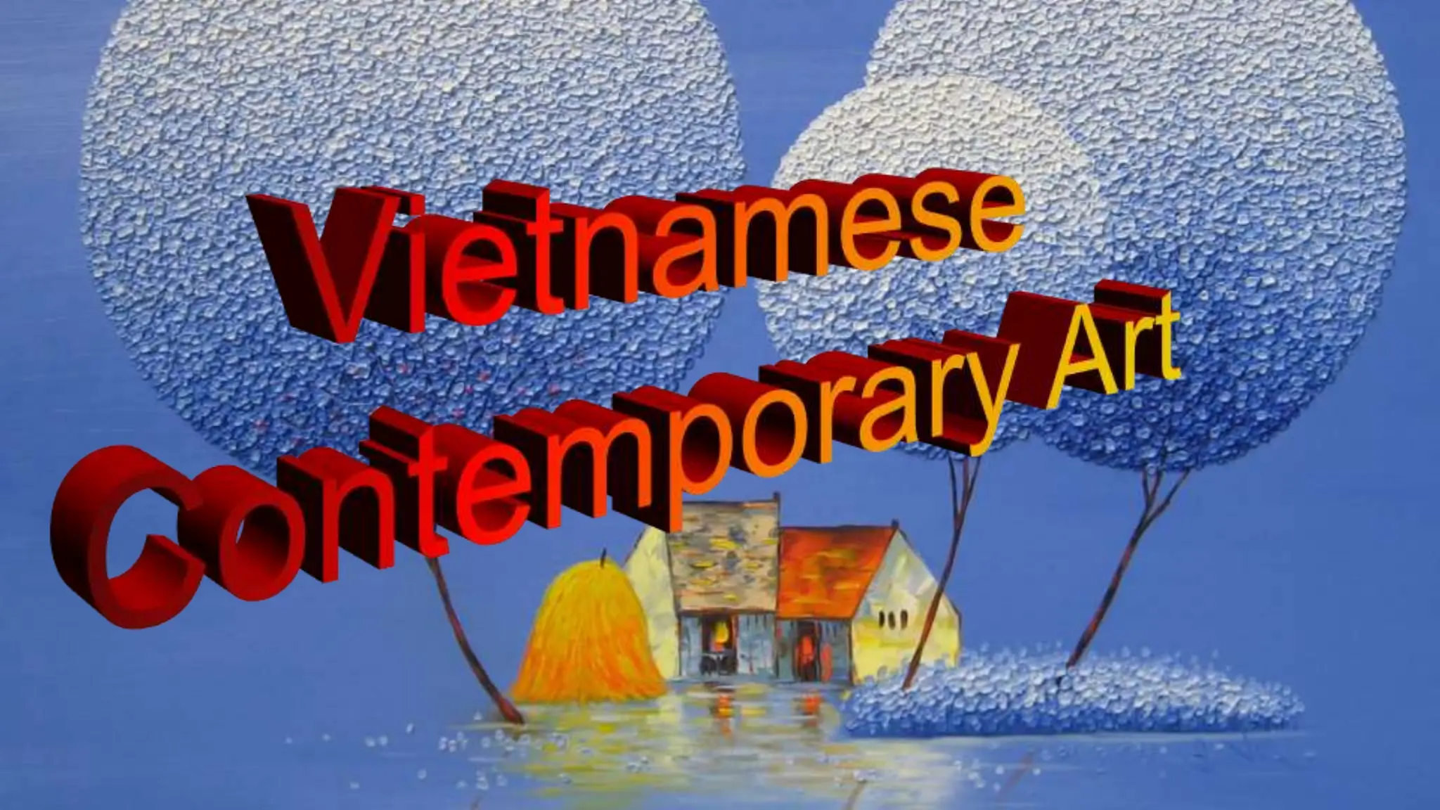 Vietnamese contemporary colorful paintings | PPT