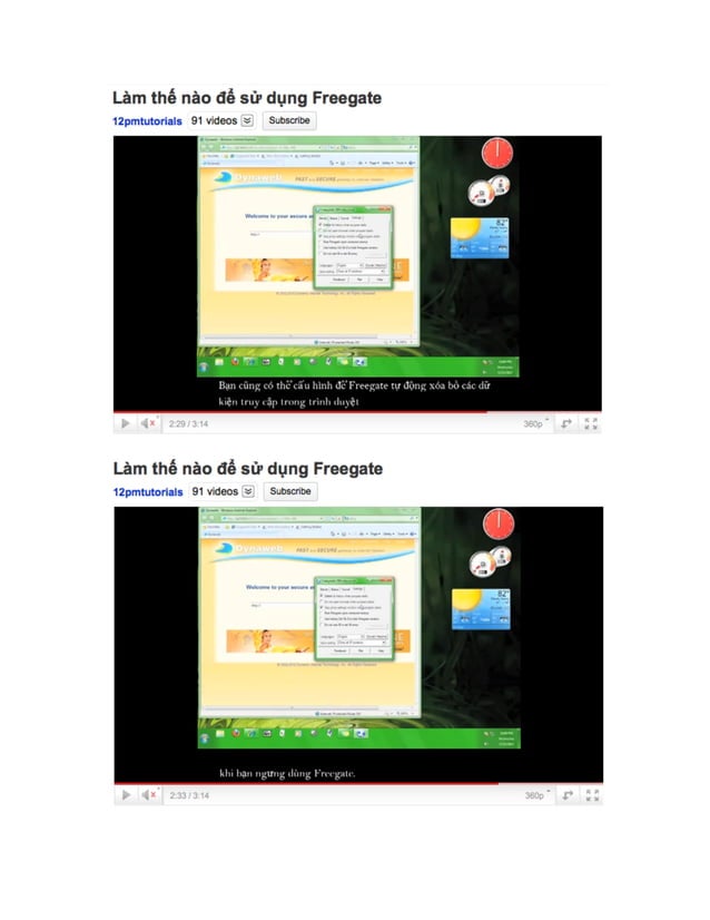 Freegate Tutorial in Vietnamese | PDF