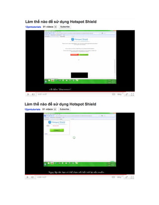 Hotspot Shield tutorial in Vietnamese | PDF | Free Download