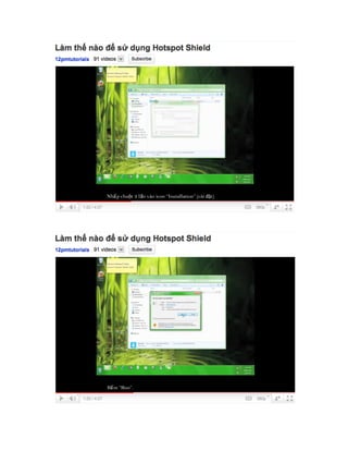 Hotspot Shield tutorial in Vietnamese | PDF | Free Download