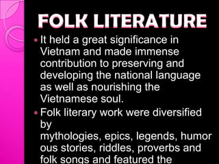 Vietnamese literature | PPTX