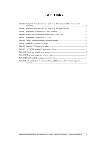 Vietnamese nursing students’ perceptions of their clinical learning ...