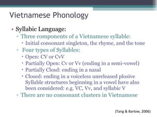 Vietnamese phonologicaldisorders kimberly jones | PPT