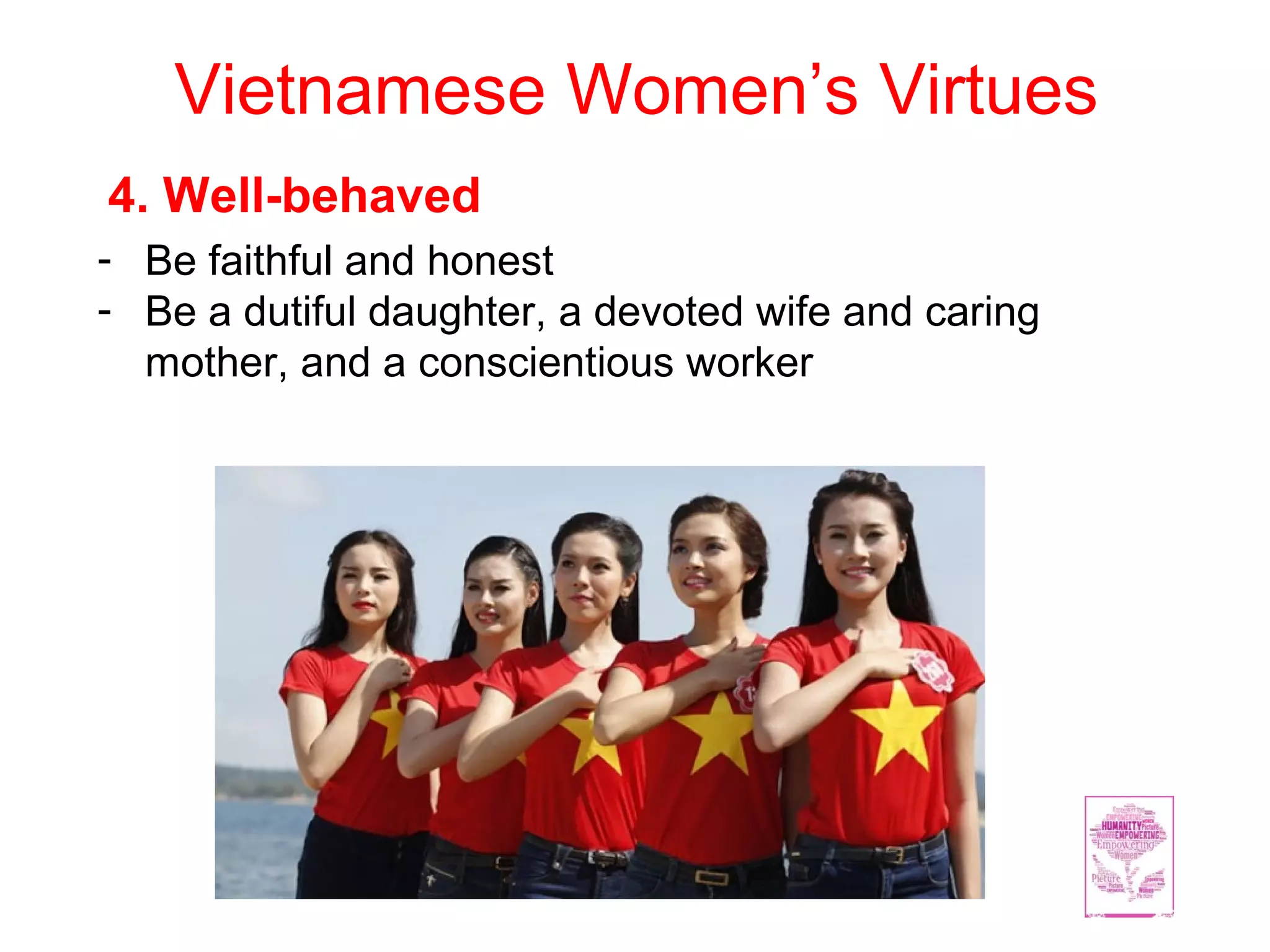 Vietnamese women's roles chinh thuc | PPT
