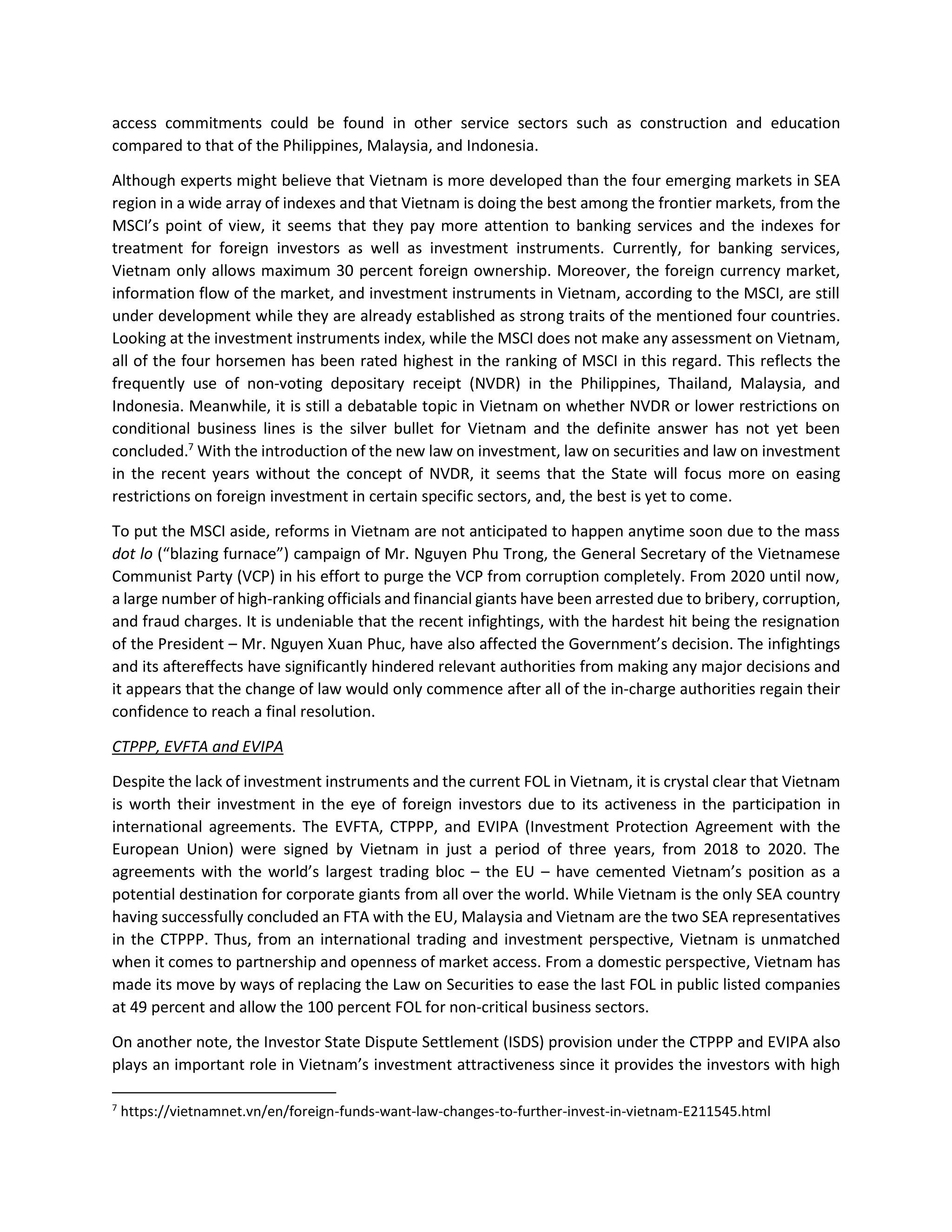 VIETNAM FROM A FRONTIER MARKET TO AN EMERGING MARKET | PDF