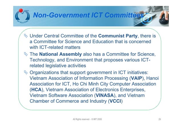 Vietnam ICT Development and Opportunities | PPT