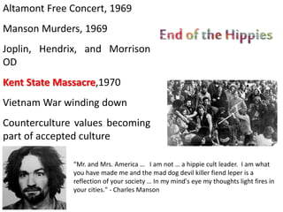 1968-1975: Vietnamization, the Counterculture, and Social Reform | PPT