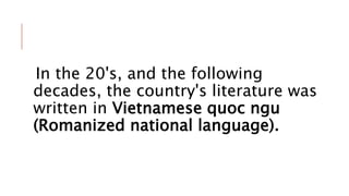 Vietnam literature | PPTX
