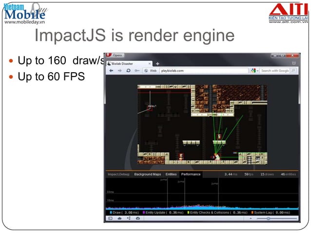 Vietnam mobile day 2012 html5 game using impact js - aiti-aptech | PPT