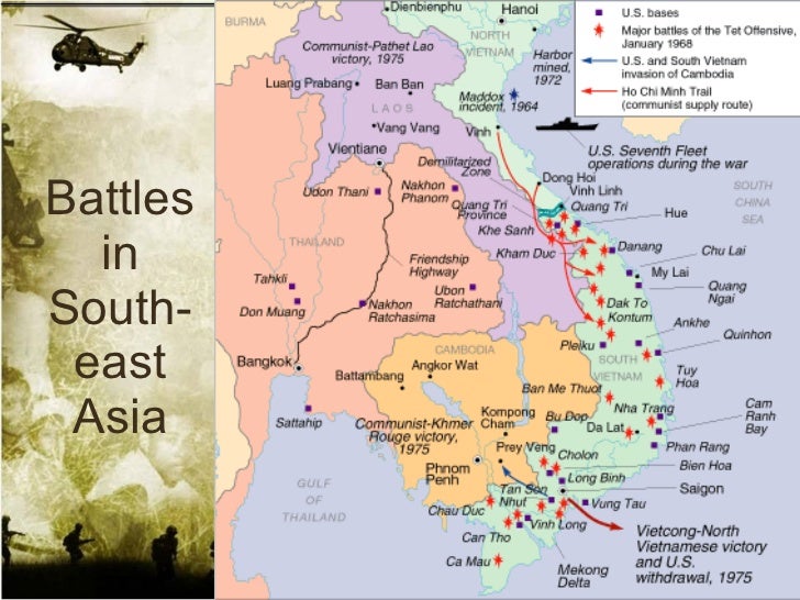 Map Of Southeast Asia During Vietnam War