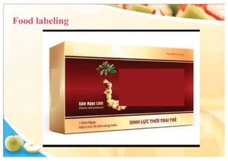 Vietnam Nutrition and Labelling Claims_2015 | PDF