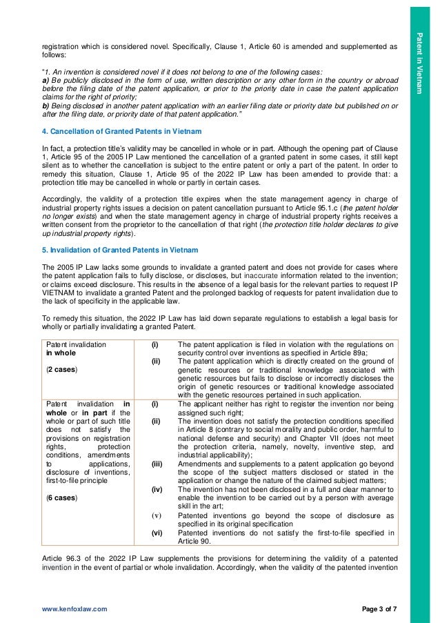 Vietnam’s Amended IP Law Of 2022 - How 12 Critical Patent Provisions Affect You.pdf