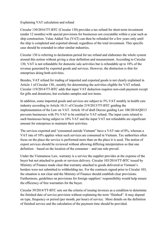 VIETNAM TAXATION – OUTLOOK ON THE EUROPEAN UNION VIETNAM FREE TRADE AGREEMENT (EVFTA) | PDF