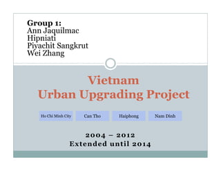 Vietnam Urban Upgrading Project | PDF
