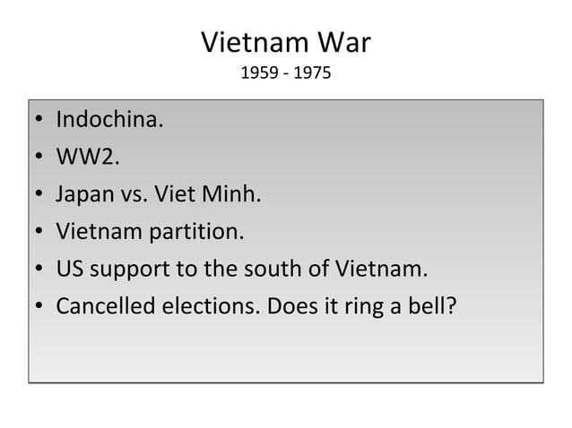 Vietnam War | PPT