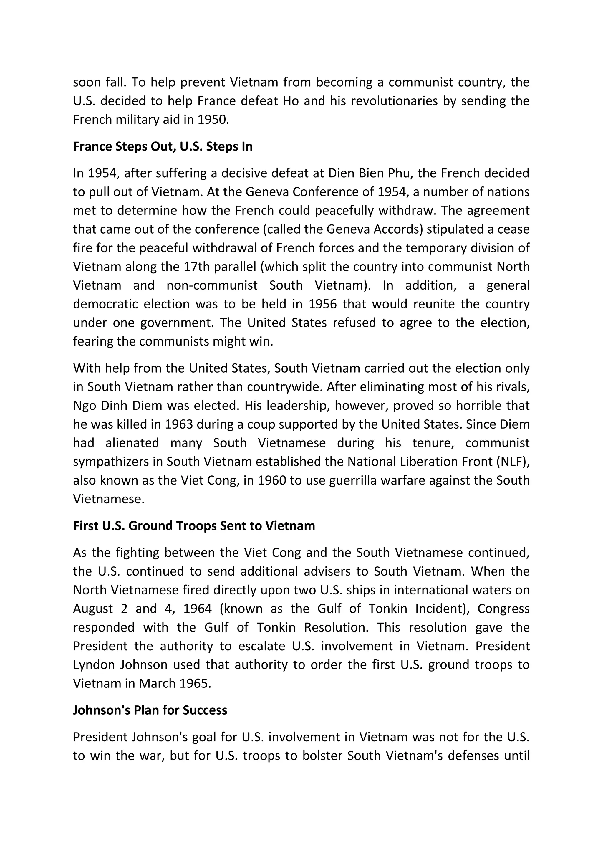Vietnam war | DOCX