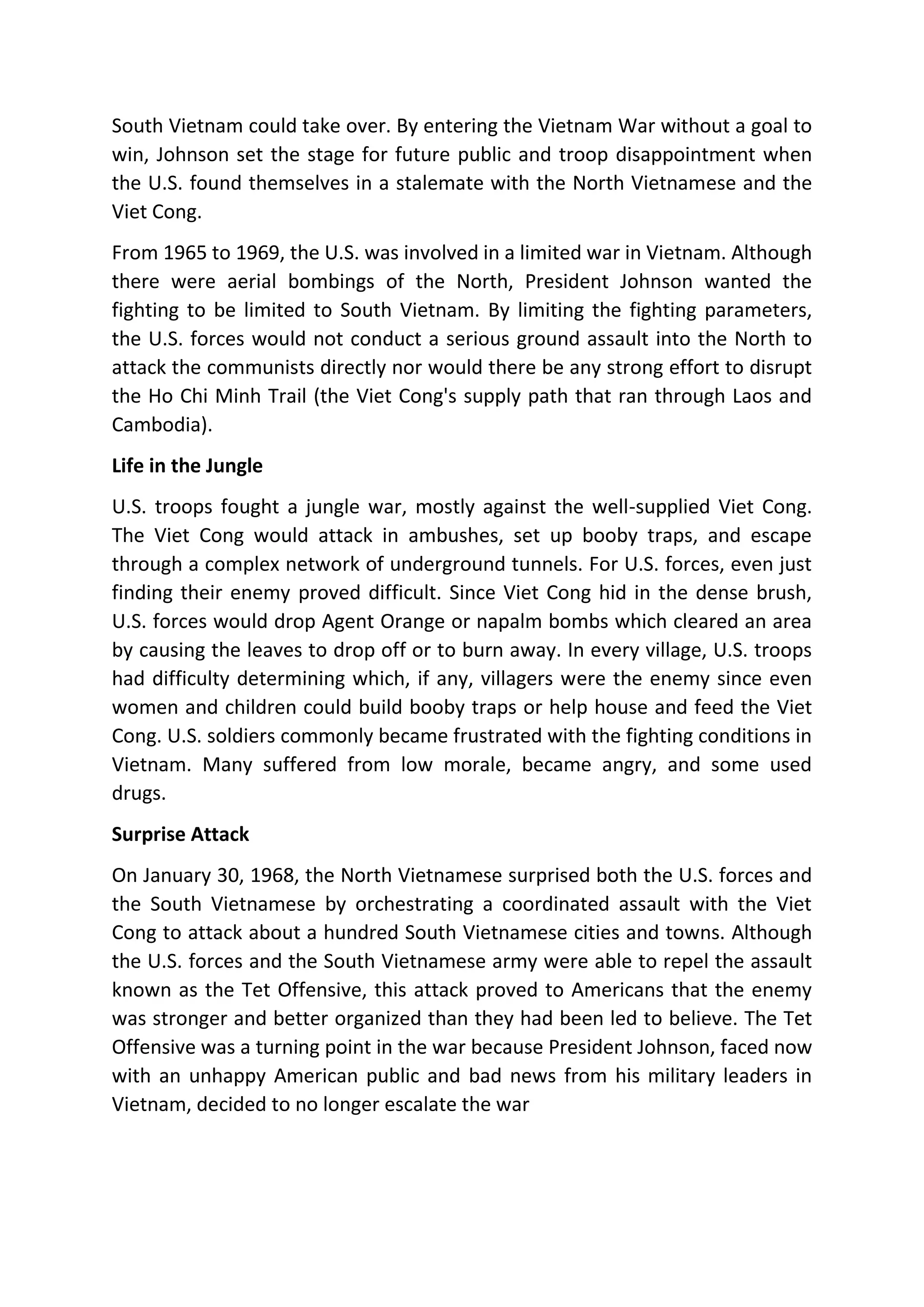 Vietnam war | DOCX