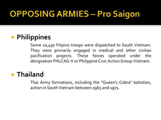 THE VIETNAM WAR | PPTX | Death, Injury, or Military Conflict ...