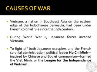 THE VIETNAM WAR | PPTX | Death, Injury, or Military Conflict ...