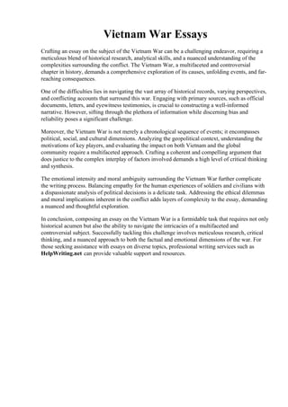 Vietnam War Essays.pdf