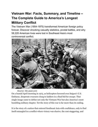 Vietnam War_ Facts, Summary, and Timeline – The Complete Guide to ...