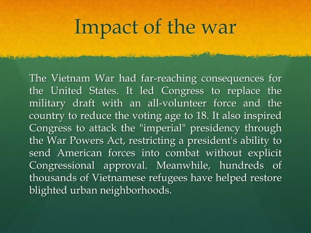 Vietnam war presentation | PPT