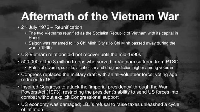 The Vietnam War – A Detailed Overview | PPTX | Death, Injury, or ...