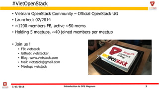 DockerDay2015: Introduction to OpenStack Magnum | PDF