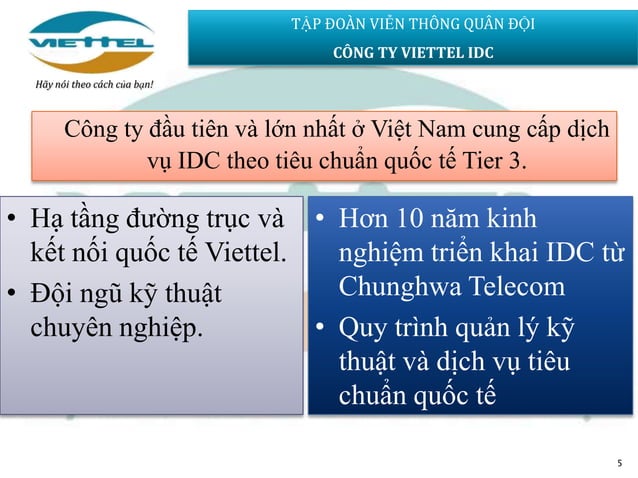 Viettel idc general | PPT
