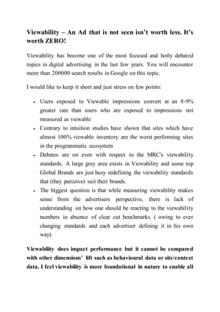 Viewability | PDF