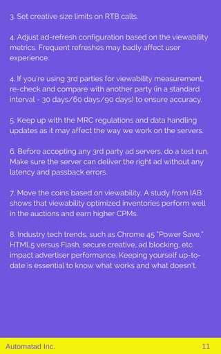 Ad Viewability Guide For Publishers (2019) | PDF
