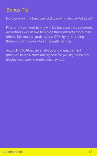 Ad Viewability Guide For Publishers (2019) | PDF | Desktop Publishing ...