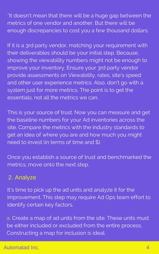 Ad Viewability Guide For Publishers (2019) | PDF