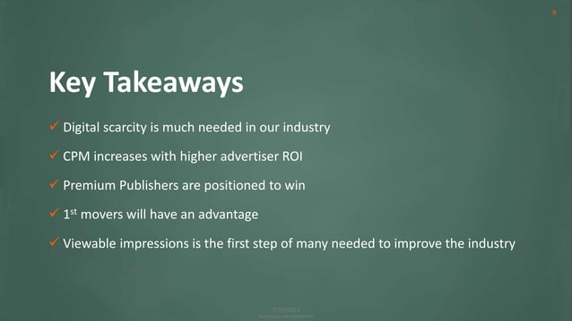Viewable impressionswebinar slideshare | PPTX