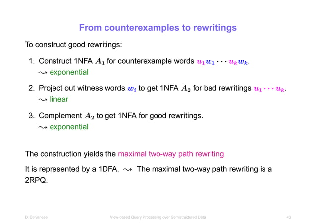 View Based Query Processing In Semistructured Data | PPT