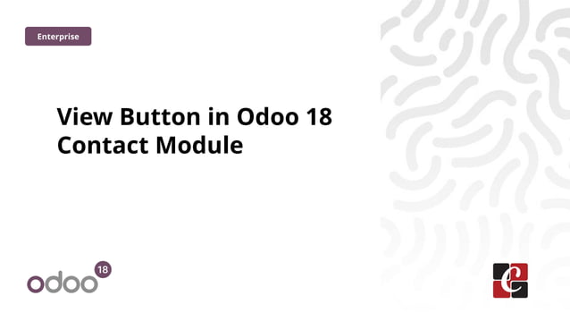 View Button in Odoo 18 Contact Module - Odoo 18 Slides | PPT