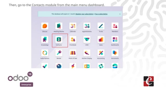 View Button in Odoo 18 Contact Module - Odoo 18 Slides | PPT