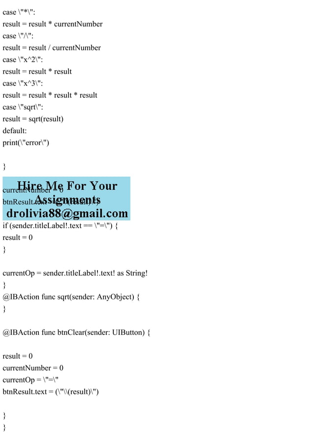 Viewcontroller Swift Calculatorimport Cocoaimport Uikit Pdf