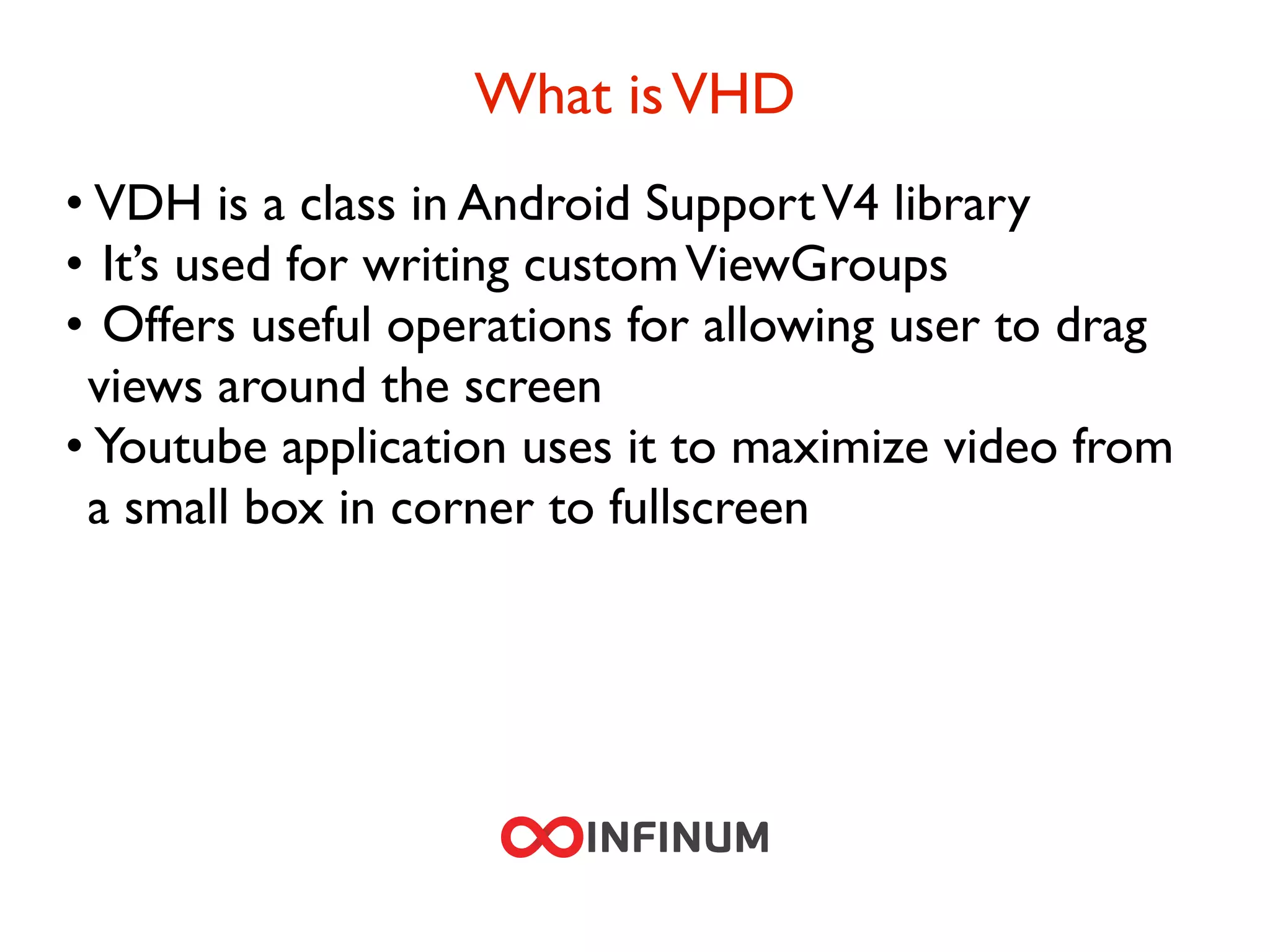 Infinum Android Talks #13 - Using ViewDragHelper | PDF | Technology & Computing