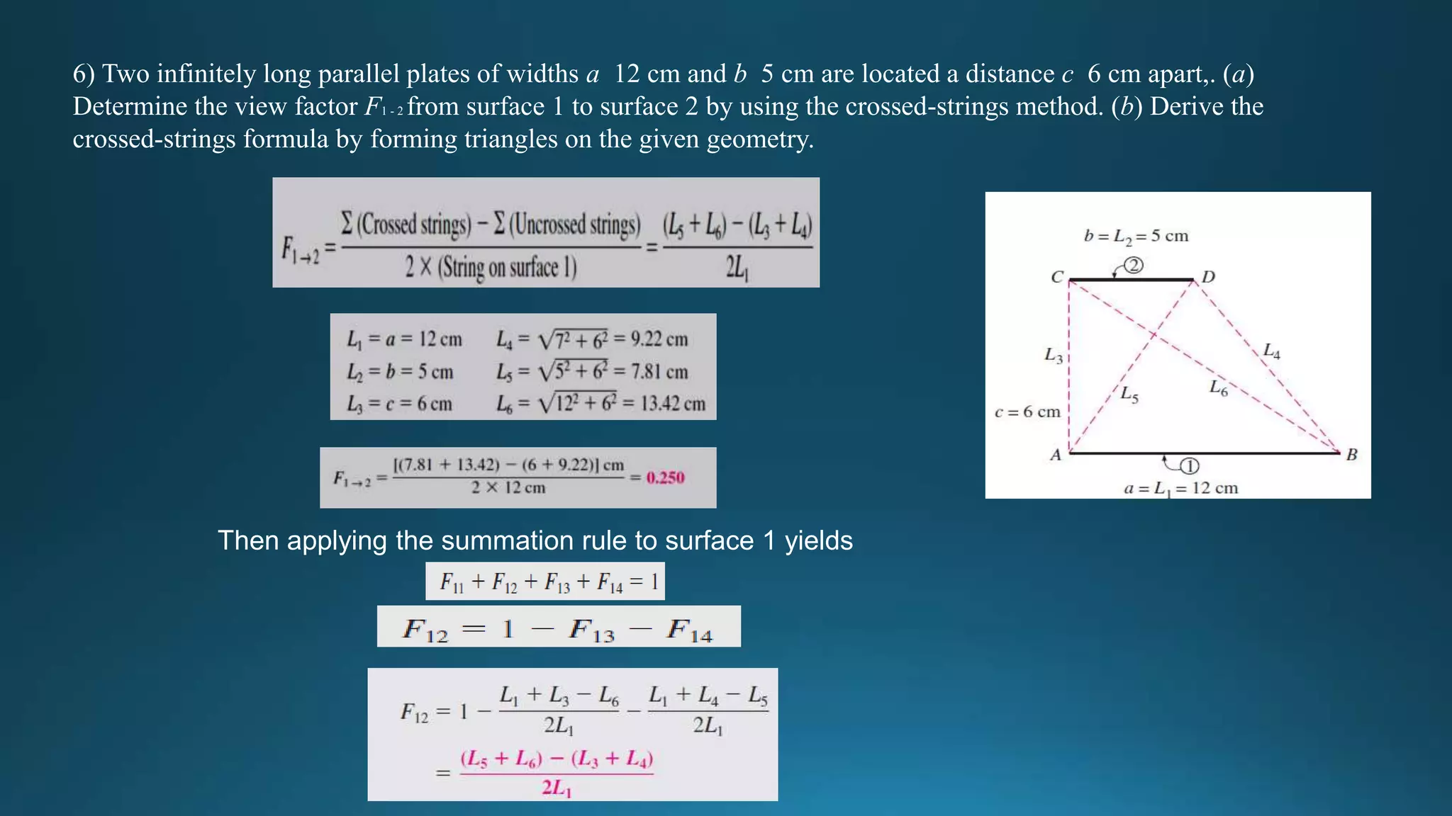 View factors numericals | PPTX