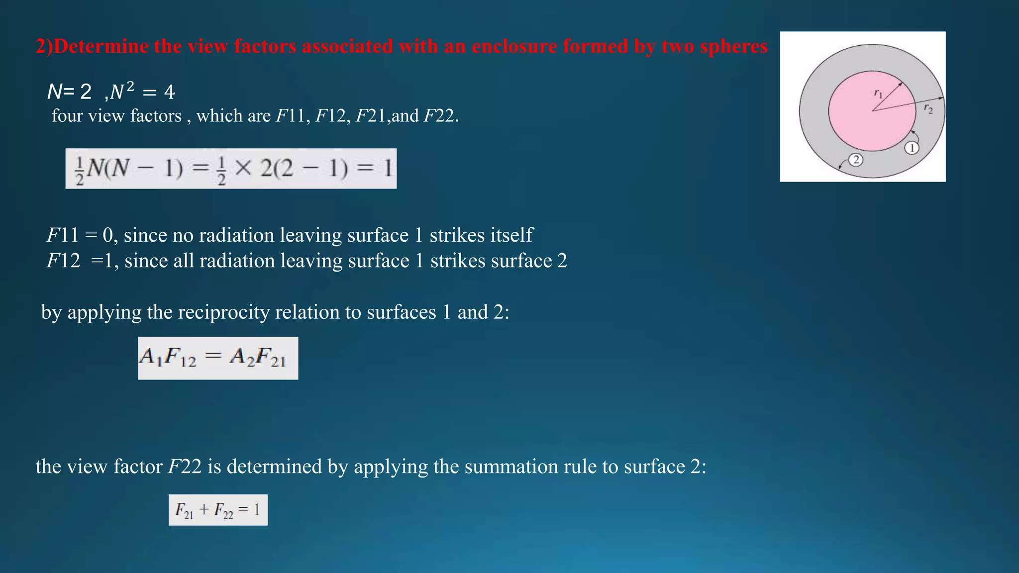 View factors numericals | PPTX
