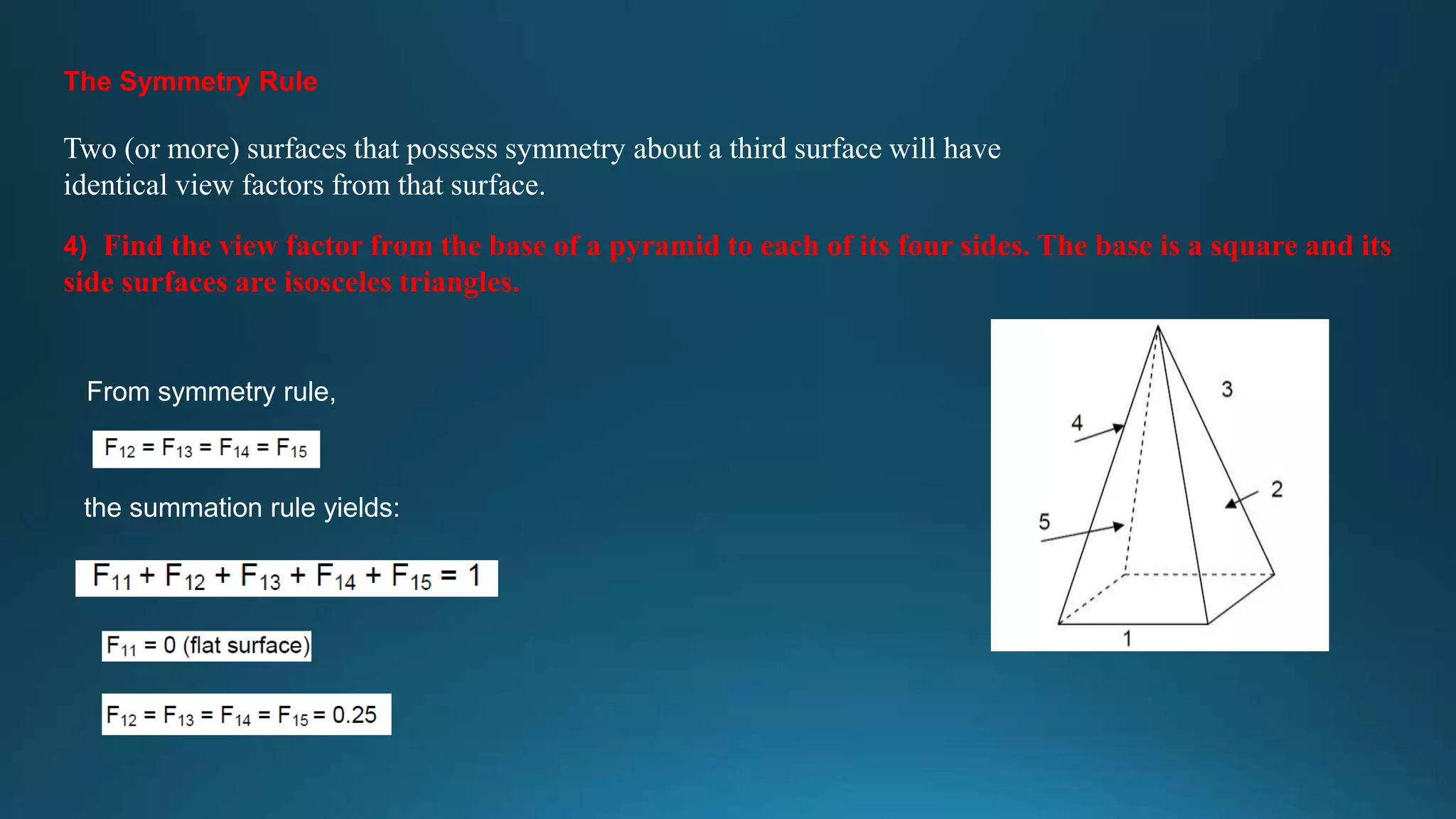 View factors numericals | PPTX