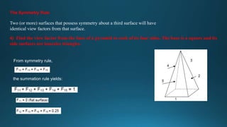 View factors numericals | PPTX