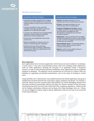 Viewfinity Privilege Management Support for FDCC & USGCB | PDF