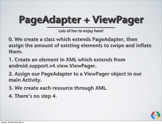 How Android API's evolved: Viewflipper vs ViewPager | PDF | Computing | Technology & Computing