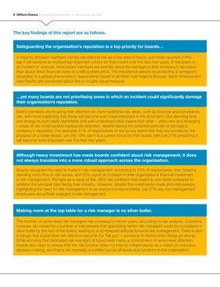 View from the top. A board-level perspective of current business risks ...
