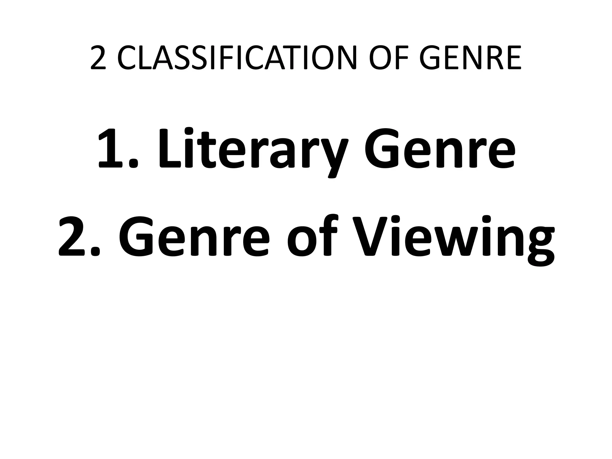 VIEWING GENRE classroom slides presentation | PPTX | Documentary | Genres