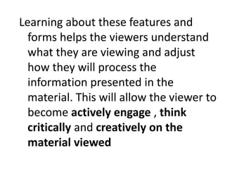VIEWING GENRE classroom slides presentation | PPT