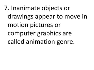 VIEWING GENRE classroom slides presentation | PPT